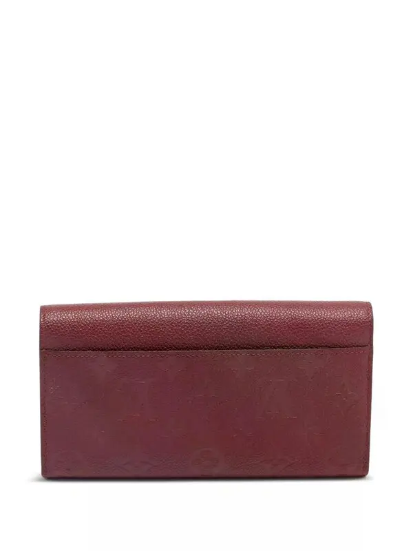 LOUIS VUITTON Sarah Monogram Empreinte Wallet - Red