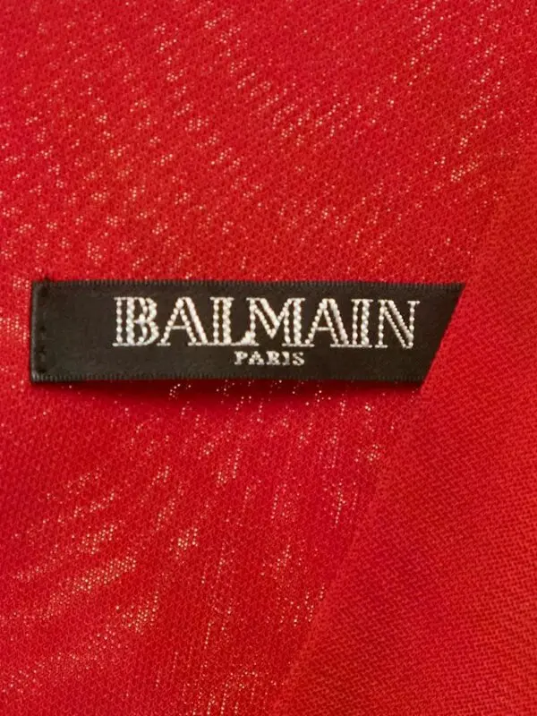 Balmain Double-breasted Mini Dress With Plunge V-neck