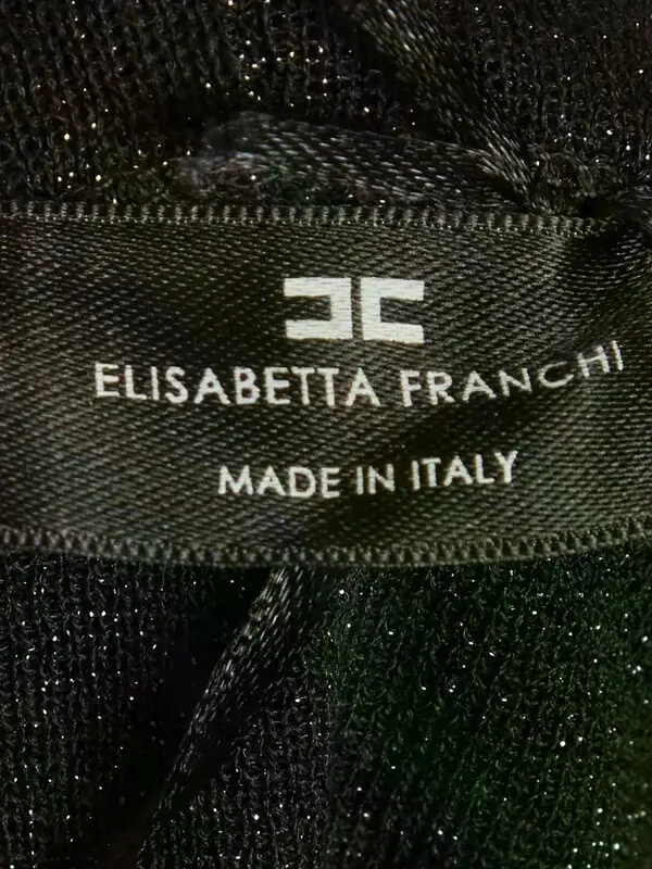 Elisabetta Franchi Lurex Hooded Mini Dress