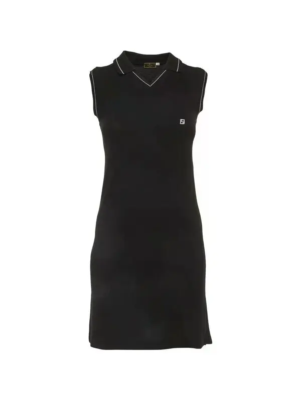 Fendi Ff Logo Polo Mini Dress