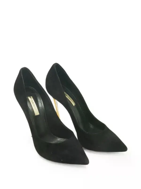 Casadei Pointed Toe Stiletto Pumps With Metal Heel