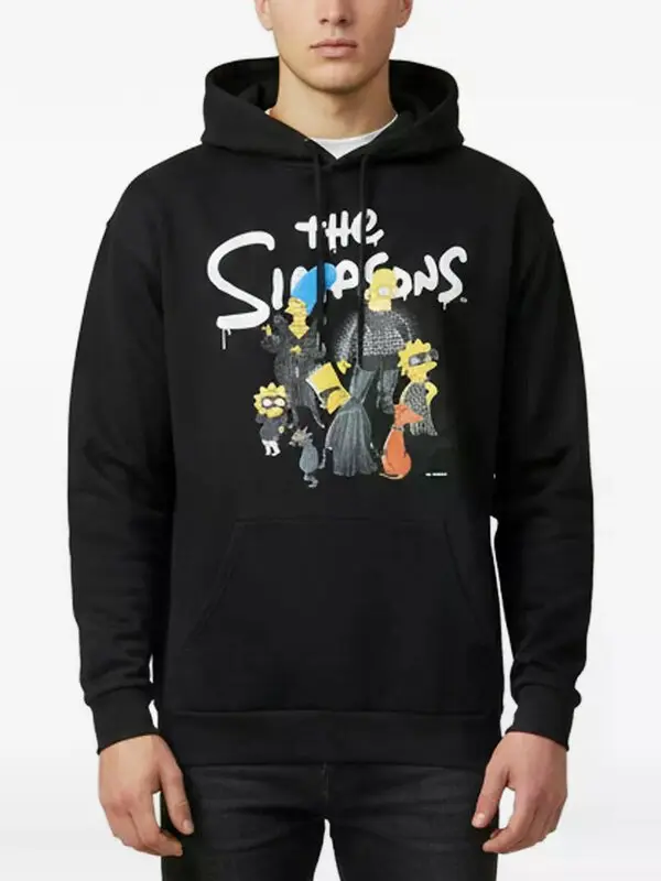 Balenciaga The Simpsons Graphic Print Hoodie - Black