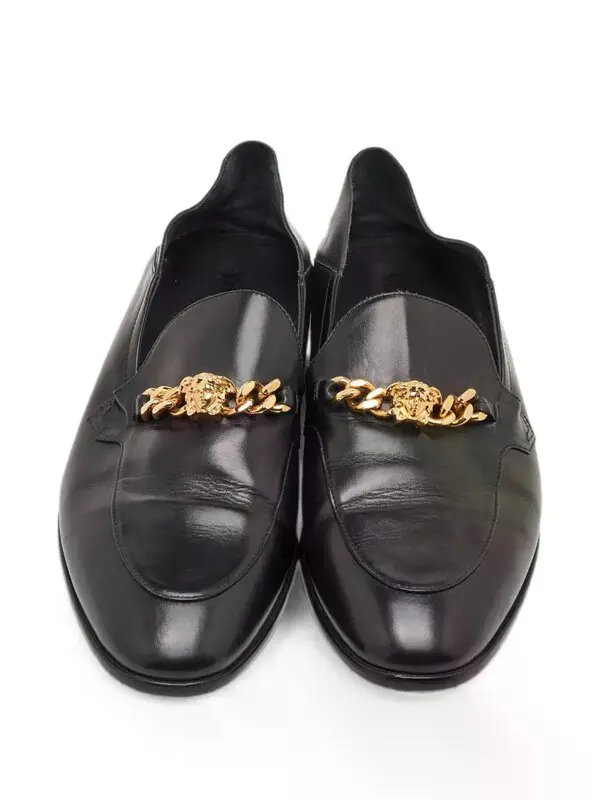 Versace Medusa Leather Loafers
