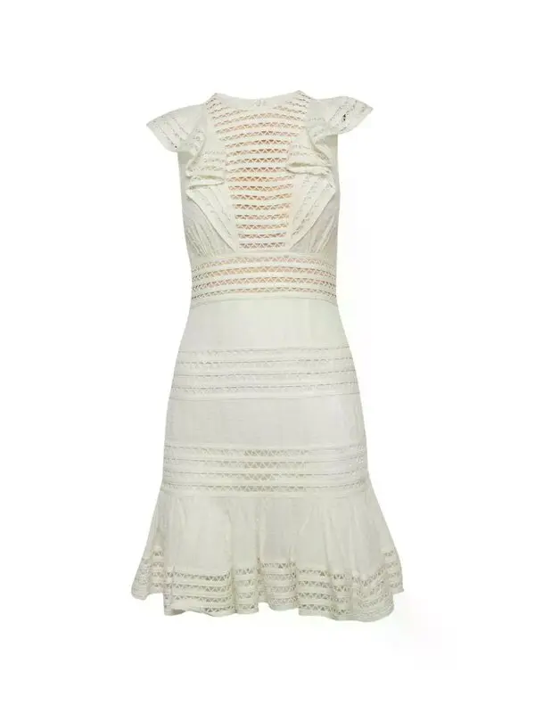 Zimmermann Lace Ruffled Midi Dress