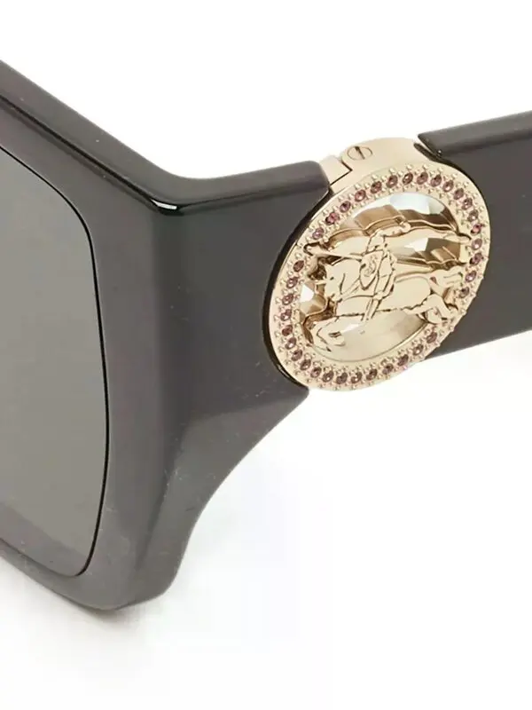 Burberry Square Sunglasses With Crystal-embellished Logo Detail