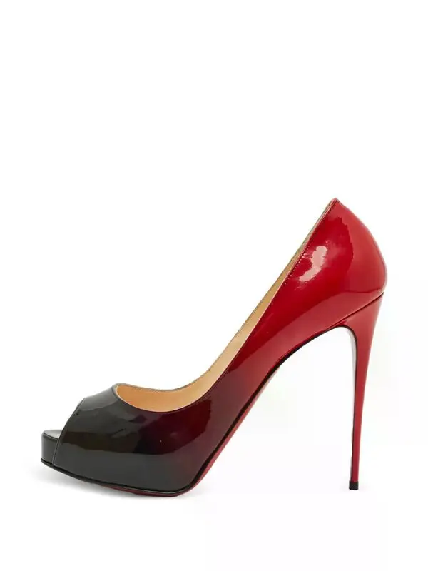 CHRISTIAN LOUBOUTIN Lady Peep Peep-toe Platform Pumps - Red