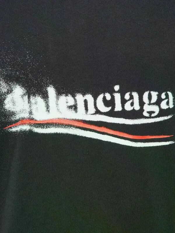Balenciaga Political Logo T-shirt - Grey