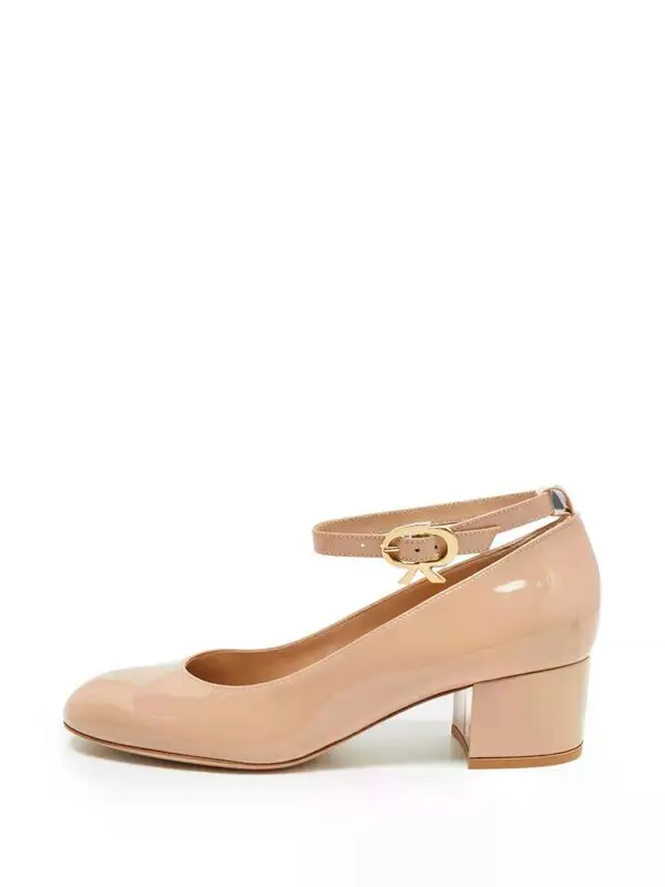 GIANVITO ROSSI Mary Jane Pumps With Ankle Strap And Buckle Fastening