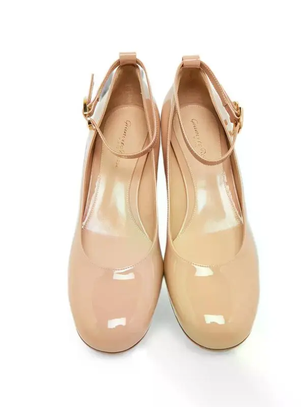 GIANVITO ROSSI Mary Jane Pumps With Ankle Strap And Buckle Fastening