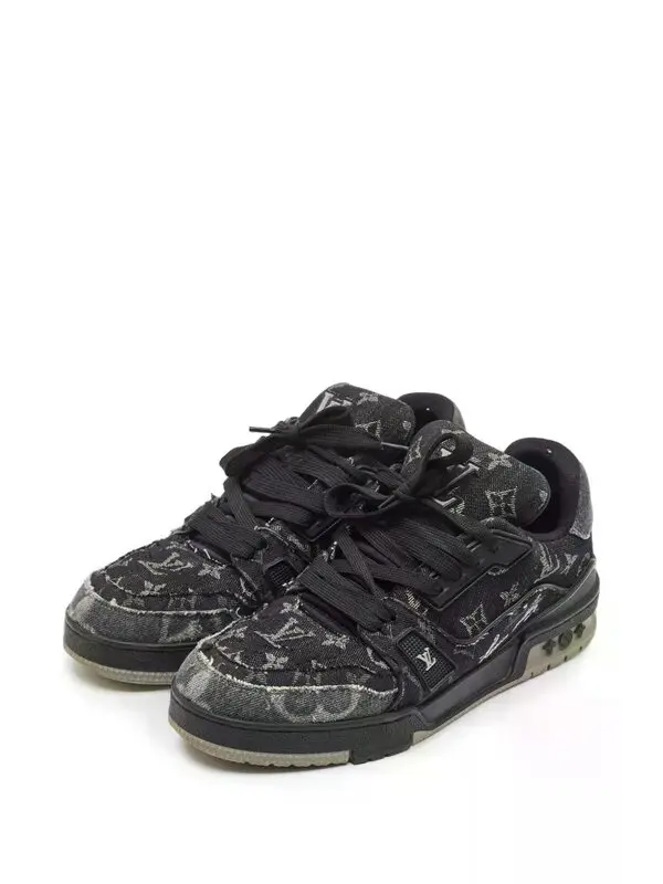 LOUIS VUITTON Trainer Monogram Denim Sneakers