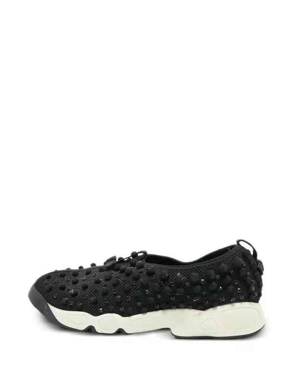 Dior Fusion Crystal-embellished Sneakers - Black