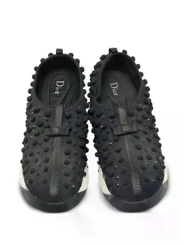 Dior Fusion Crystal-embellished Sneakers - Black