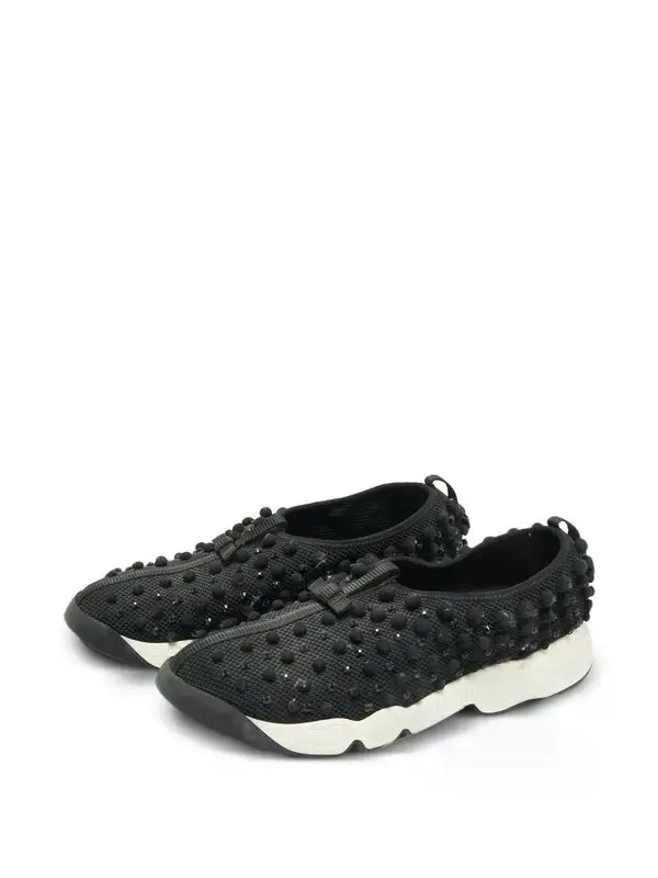 Dior Fusion Crystal-embellished Sneakers - Black