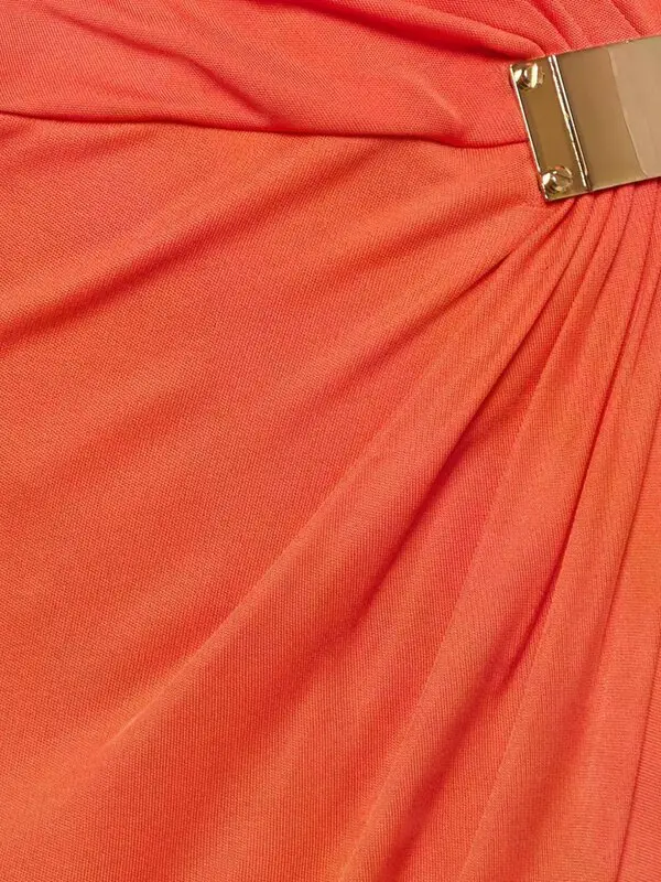 Emilio Pucci V-neck Draped Maxi Dress