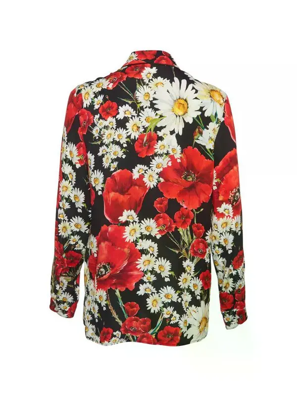 Dolce & Gabbana Floral Print Long-sleeved Shirt