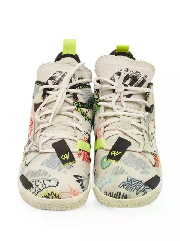 JORDAN Why Not Zer0.4 Graffiti Print Sneakers