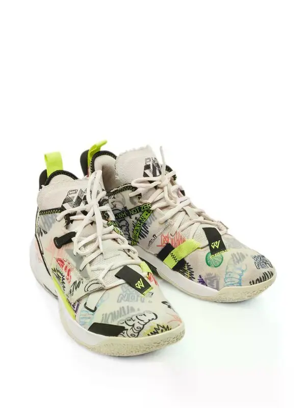 JORDAN Why Not Zer0.4 Graffiti Print Sneakers