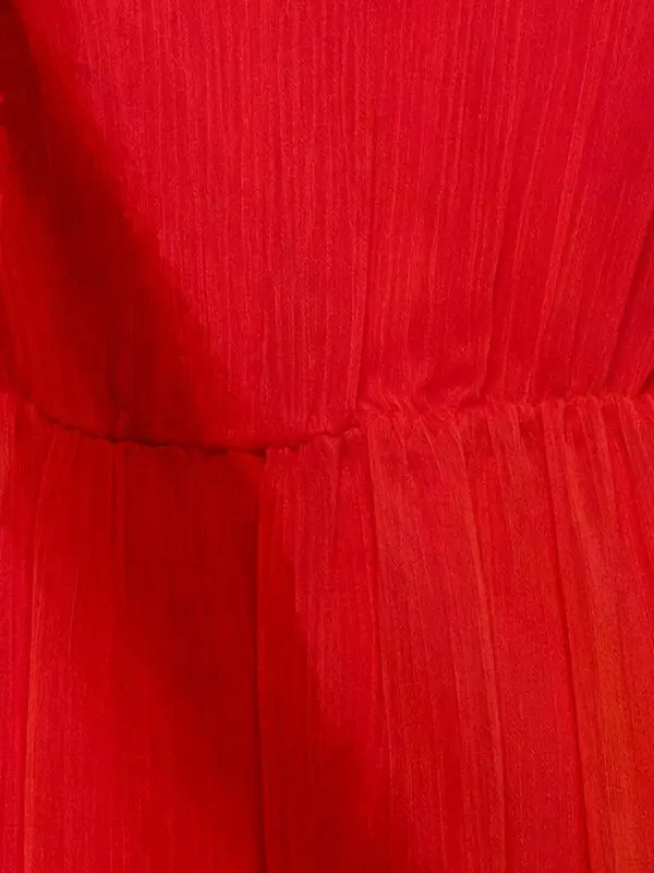 Maje Ruffle Detail Maxi Dress