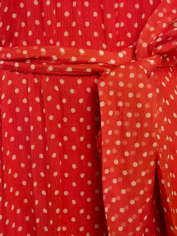 Zimmermann Polka Dot Ruffled Midi Dress