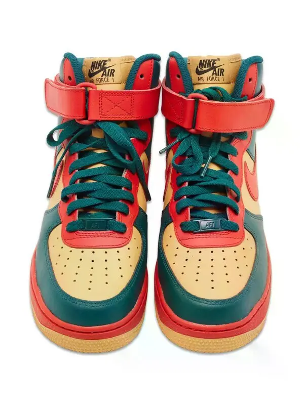 Nike Force 1 High Top Sneakers - Red