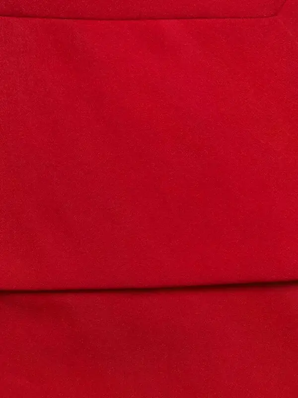 Roland Mouret Off-the-shoulder Peplum Midi Dress - Red