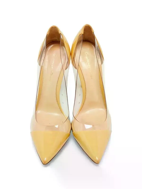 GIANVITO ROSSI Plexi Pointed-toe Pumps