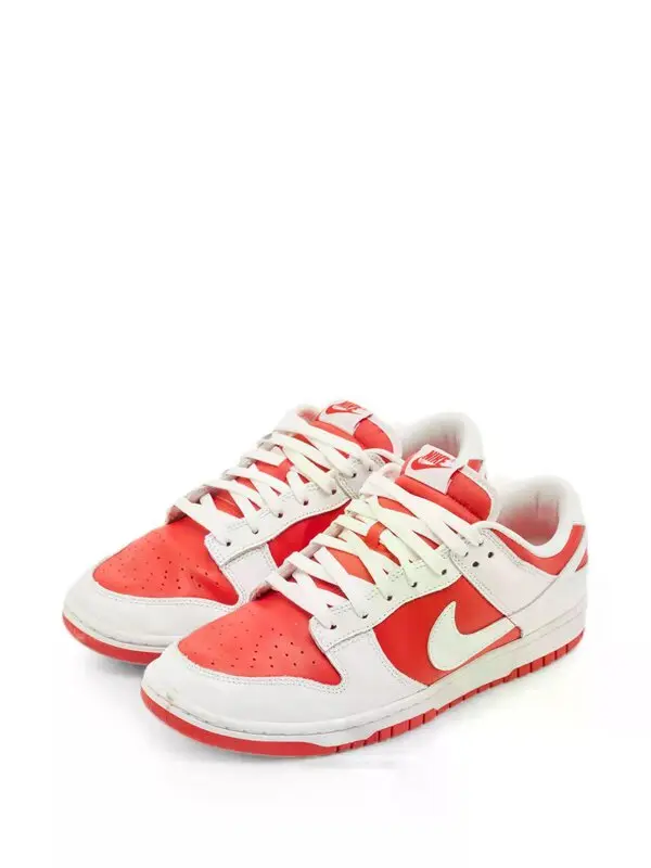 Nike Dunk Leather Sneakers - Red