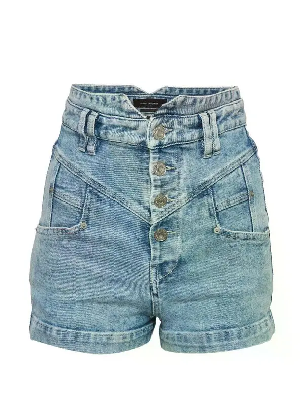 ISABEL MARANT VINTAGE Jovany Denim Shorts - Blue