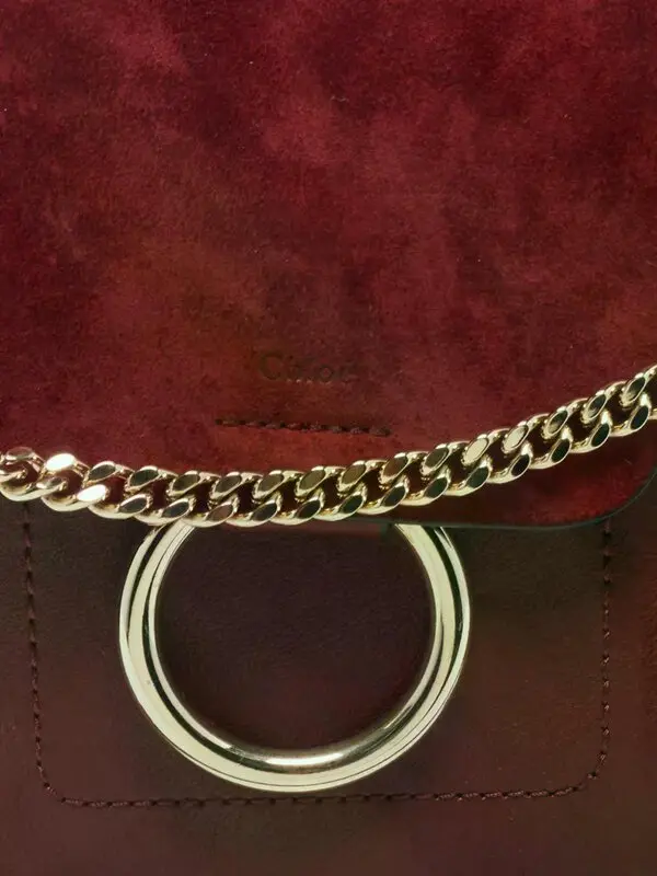 Chloé Faye Leather Backpack - Red