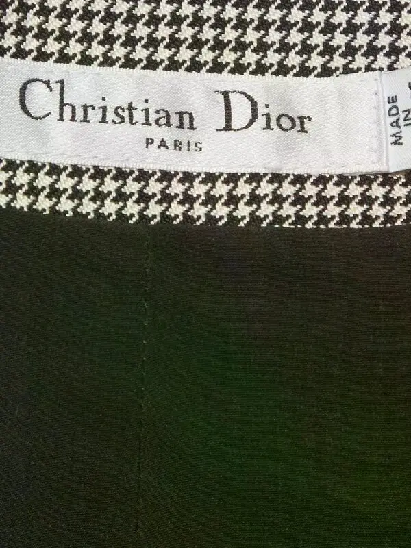 Dior Houndstooth Midi Dress