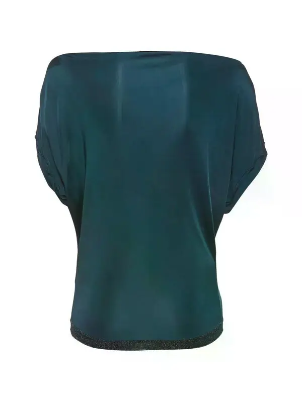 Missoni Boat-neck Jersey Top With Glitter-effect Hem