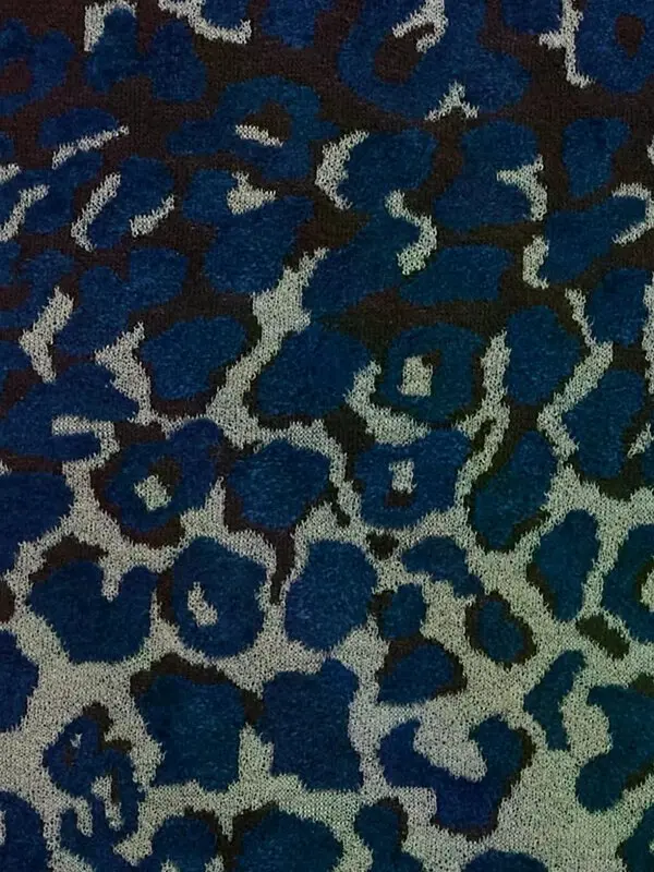 LANVIN 2015 Leopard-print Jacquard-knit Mini Dress
