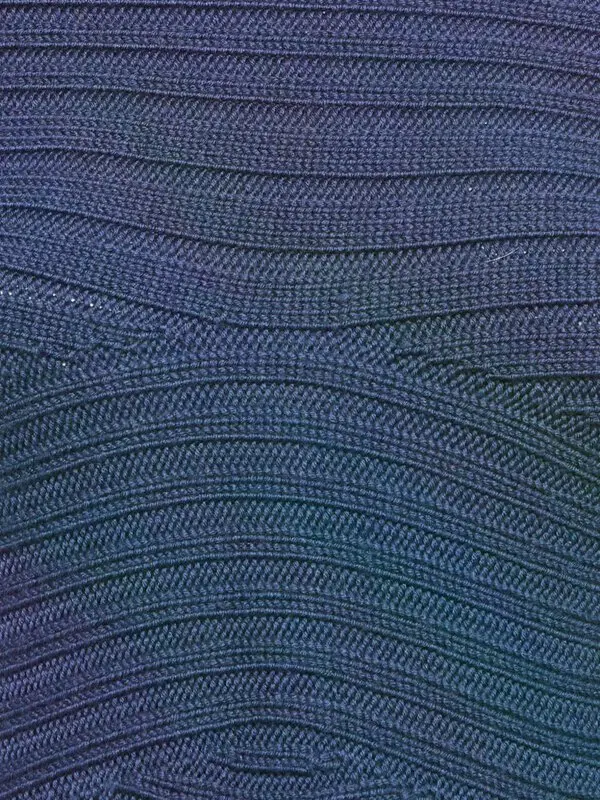 Versace Knitted Turtleneck Midi Dress With Medusa Head Buttons