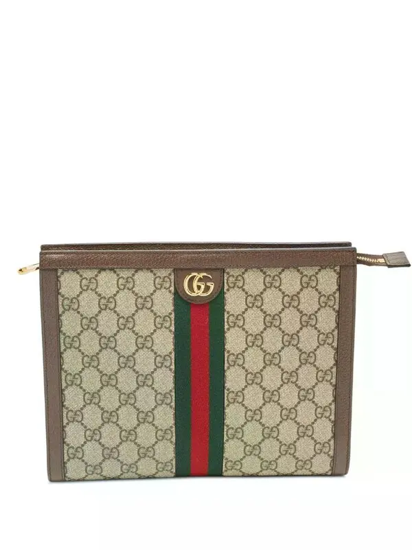 Gucci Ophidia Gg Supreme Pouch - Neutrals