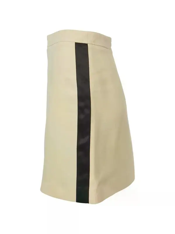 Burberry A-line Mini Skirt With Side Stripe Detail