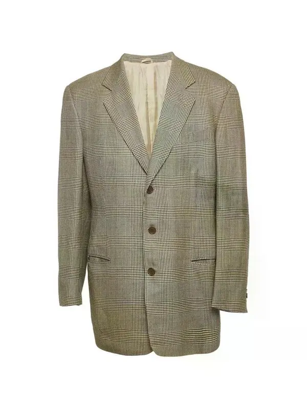 Giorgio Armani Houndstooth-pattern Blazer - Neutrals