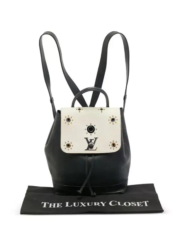 LOUIS VUITTON 2017 Lockme Mechanical Flowers Backpack