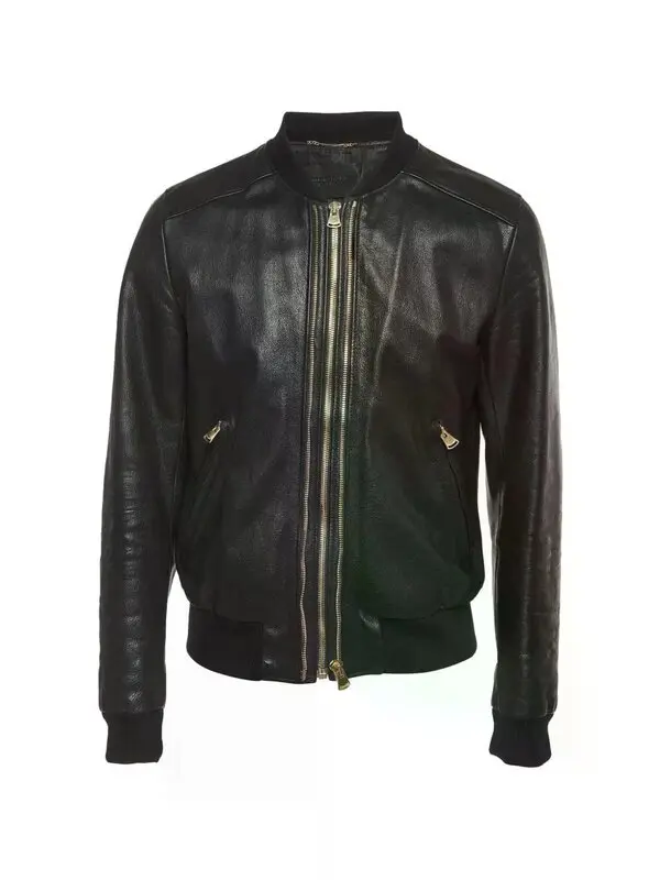 Dolce & Gabbana Zip-front Leather Jacket