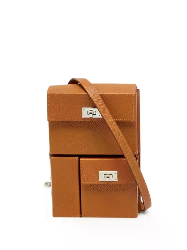 Hermès 2024 Kelly Multipocket To Go Leather Pouch - Brown