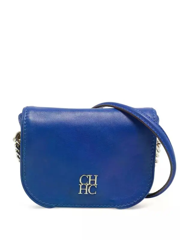 Carolina Herrera Baltazar Flap Crossbody Bag - Blue