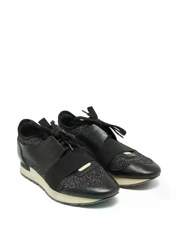 Balenciaga Race Runner Lace-up Sneakers - Black