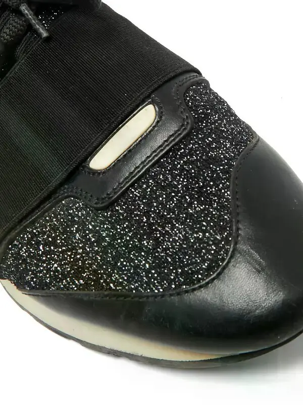 Balenciaga Race Runner Lace-up Sneakers - Black