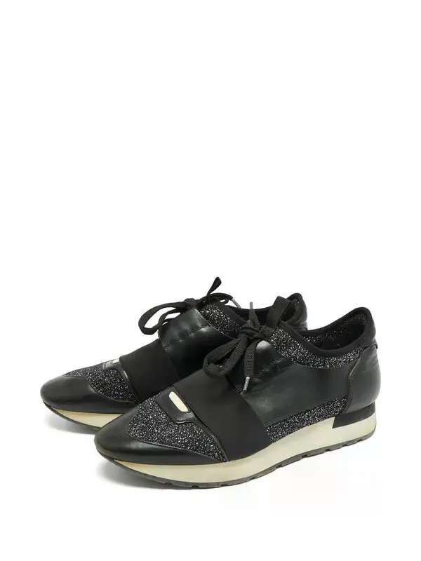 Balenciaga Race Runner Lace-up Sneakers - Black