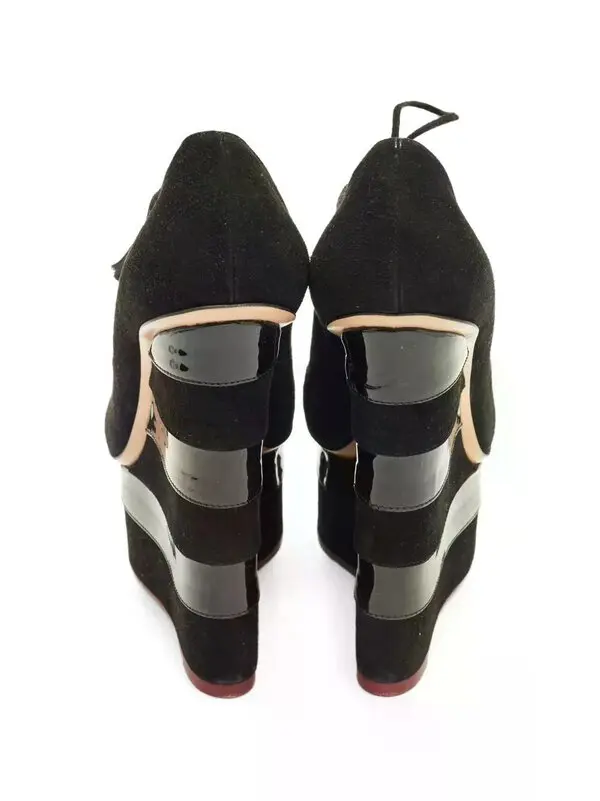 CHARLOTTE OLYMPIA Martha Wedge Ankle Pumps