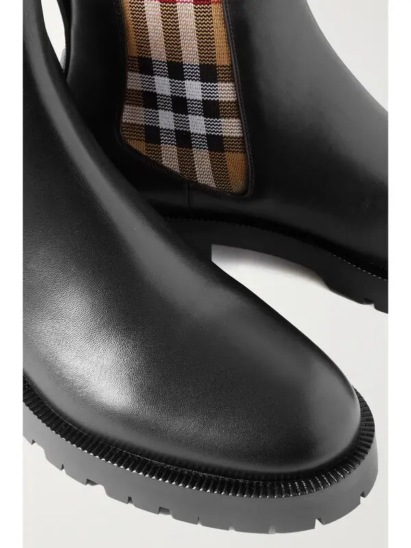 Burberry Leather Chelsea Boots
