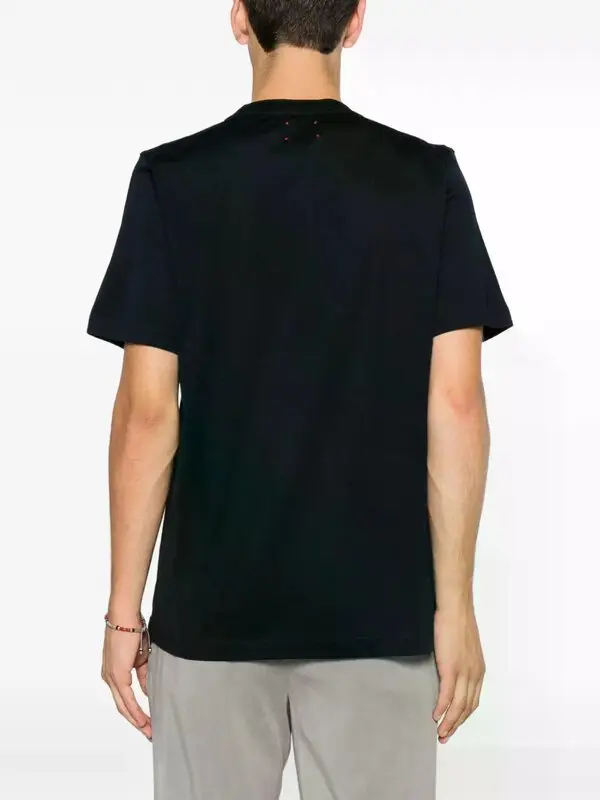 Kiton Logo-embroidered T-shirt