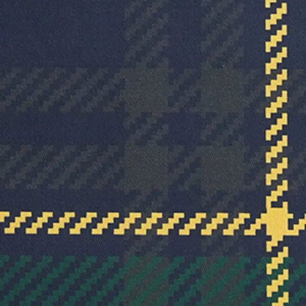 Harrods Small Tartan Logo Pouch - Navy