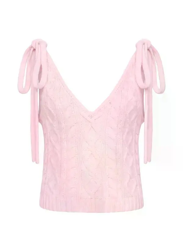 Hellessy Kenai Cable-knit Tank Top