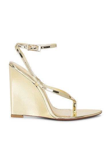 Retrofete Namby Metallic Wedge Sandal - Light Gold