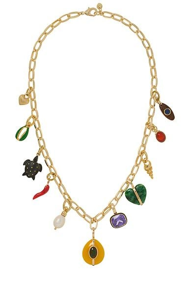 ROXANNE ASSOULIN Charm Chain Necklace - Multi